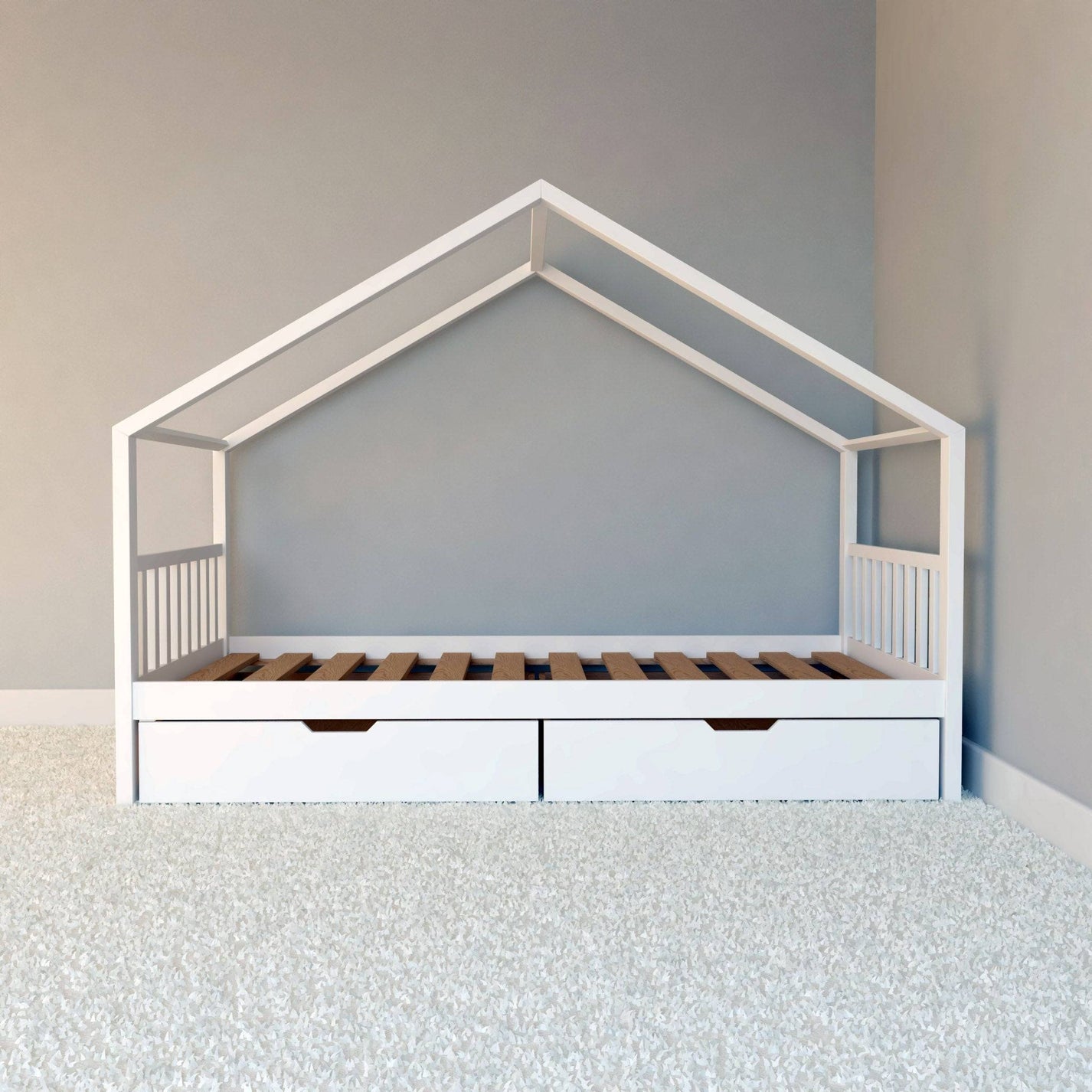 House Bed Plans (US Twin Size) | DIY PDF Guide – Matya Designs